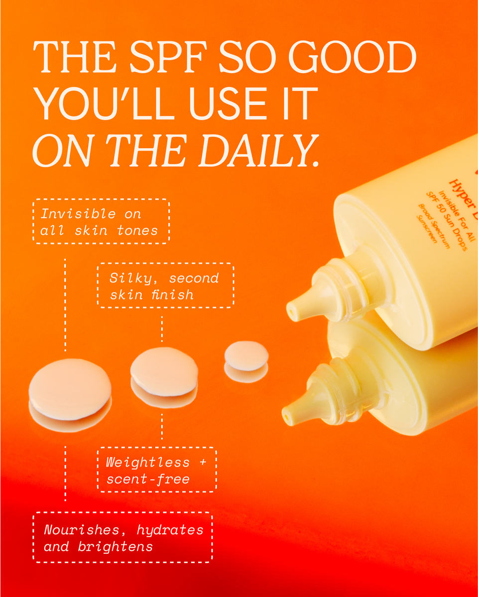 Hyper Daily Invisible for All SPF 50 Sun Drops – Hyper Skin